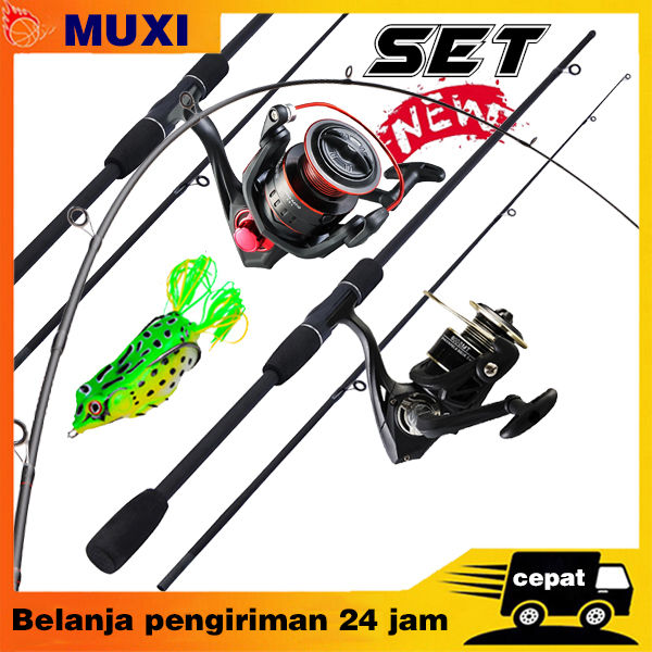 MUXI Joran Pancing Set 1.8M 2.1M 2.4M Fishing Rod And 2000-5000 Series Spinning Fishing Reel ...