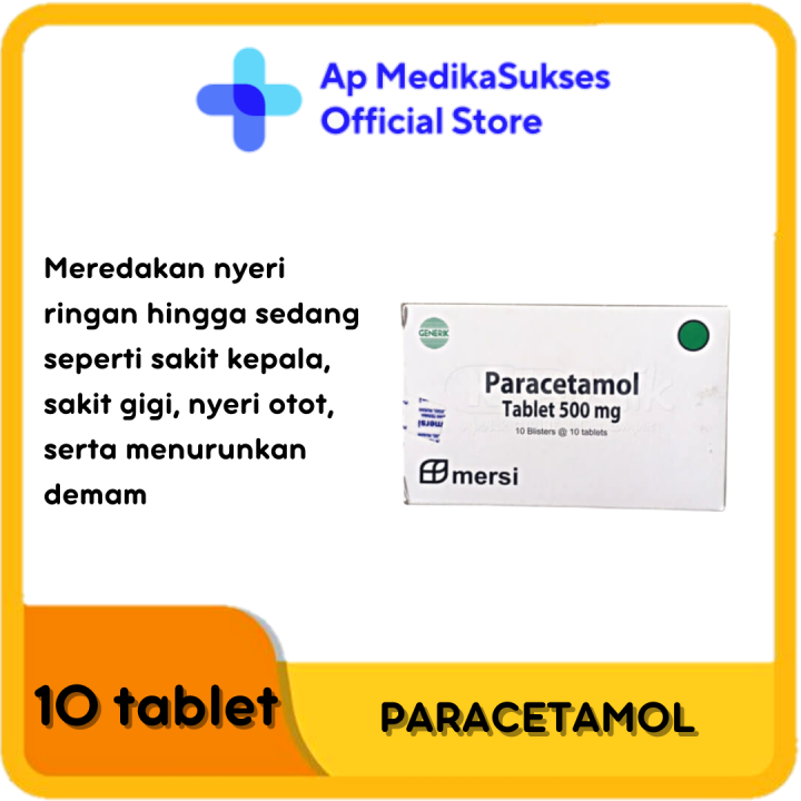 Paracetamol 500 mg 10 Kaplet | Lazada Indonesia