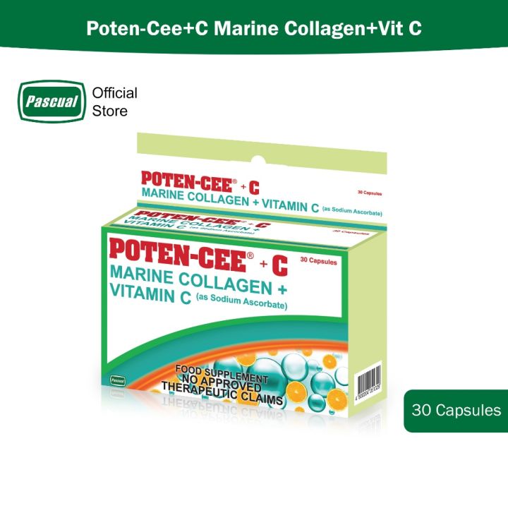 POTEN-CEE+C MARINE COLLAGEN+VIT C (30's)[COD] | Lazada PH