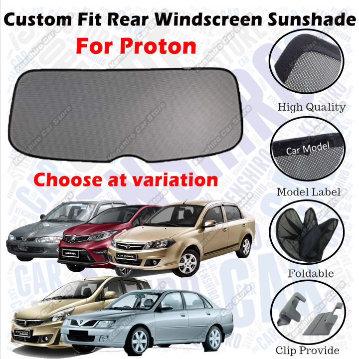 Custom Fit Rear Windscreen Car Sunshade / Sunshades For Proton X70 X50 ...