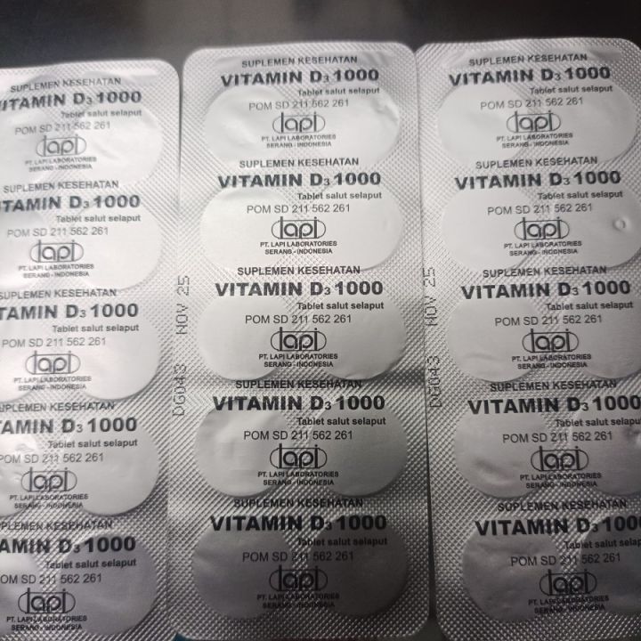 vitamin d3 1000 lapi | Lazada Indonesia