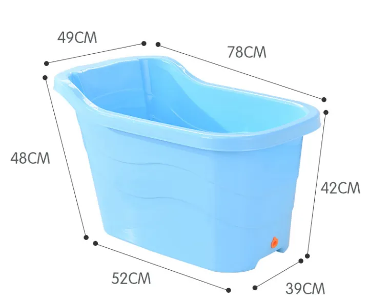 Children Can Sit Bathing Bucket Baby Bath Tub Home Thickened Bath Tub ...