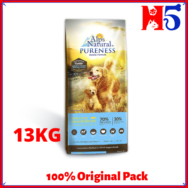 ALPS NATURAL PURENESS Salmon Small Bite Recipe 13KG Dry Dog Food | Lazada