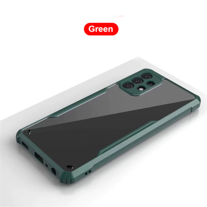 Infinix Note 10 Pro Acrylic Case Clear Hybrid TPU Bumper Acrylic Back ...