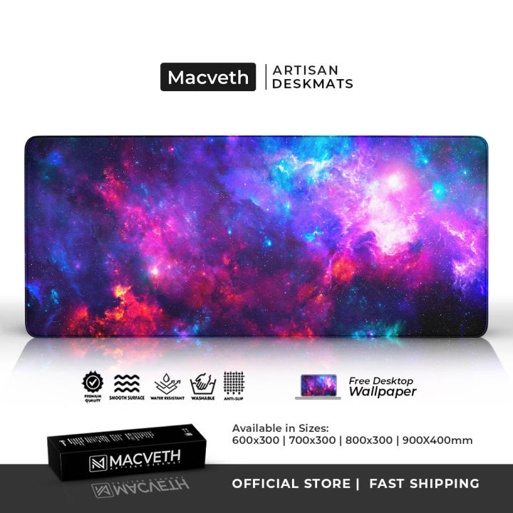 Macveth Artisan Deskmat | NEBULA | Large Gaming Mousepad | Extended ...