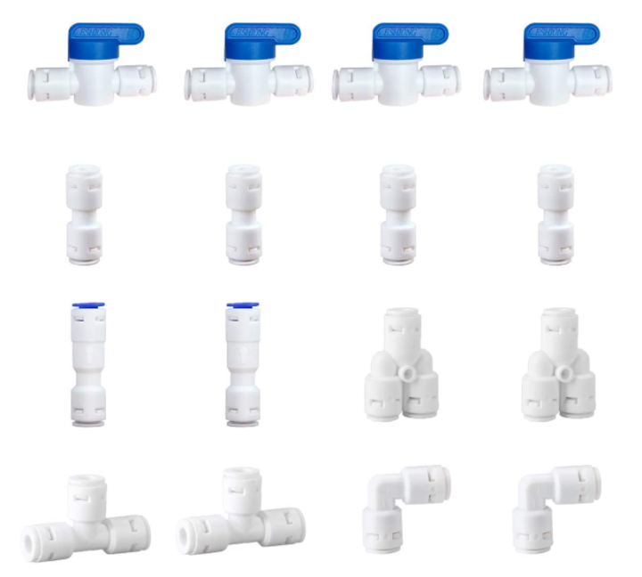 *Ready Stock* 1/4"（6MM）Water Filter Connector Elbow Tee Socket fitting ...