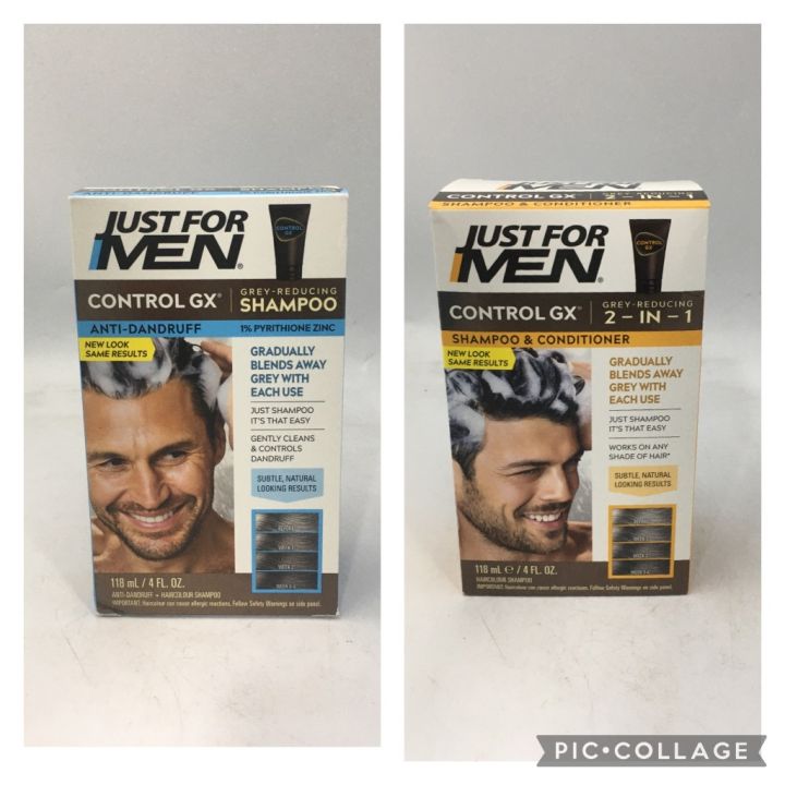 Just For Men Control GX Grey Reducing (2in1 Shampoo and Conditioner ...