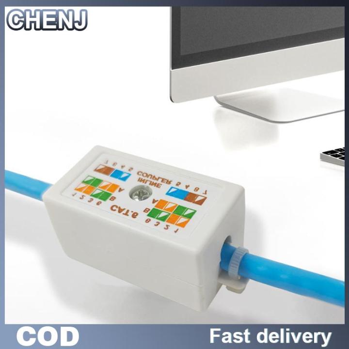 CHENJ 1Pcs Inline Punchdown Krone Coupler Joiner For Cat6 Cat5E ...