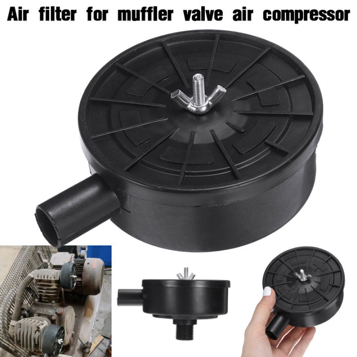 Air Compressor Silencer 20mm Air Compressor Filter Male Thread Black ...