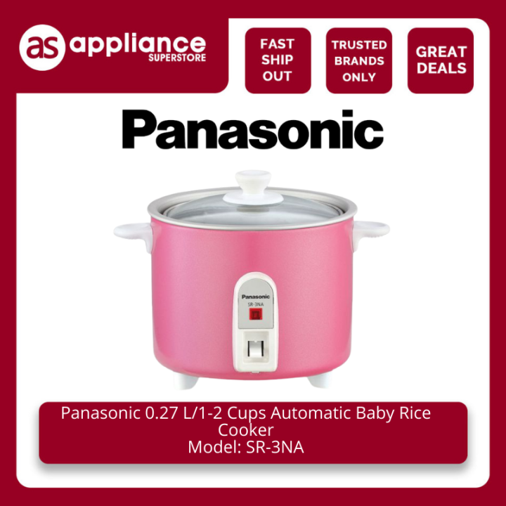 Panasonic 0.27 L/1-2 Cups Automatic Baby Rice Cooker SR-3NA | Lazada PH