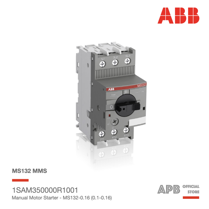 ABB MS132-0.16 0.1A - 0.16A, Manual Motor Starter | Lazada.co.th
