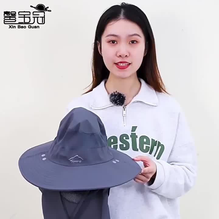 XHJG หมวกกันแดดสำหรับผู้ชาย,หมวกหมวกชาวประมงกันแดดแห้งเร็วหมวกตกปลาหมวก ...