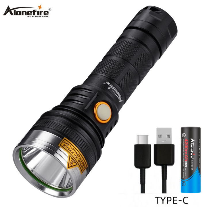 Alonefire X27 Super Powerful LED Flashlight SST40 Tactical Torch USB ... Alonefire X27 Super Powerful LED Flashlight SST40 Tactical Torch USB ...