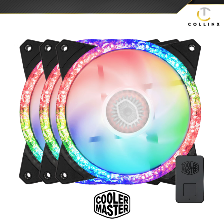 COOLERMASTER MF120 PRISMATIC RGB CASE FANS | 2000 RPM, 55 CFM | 7-blade ...