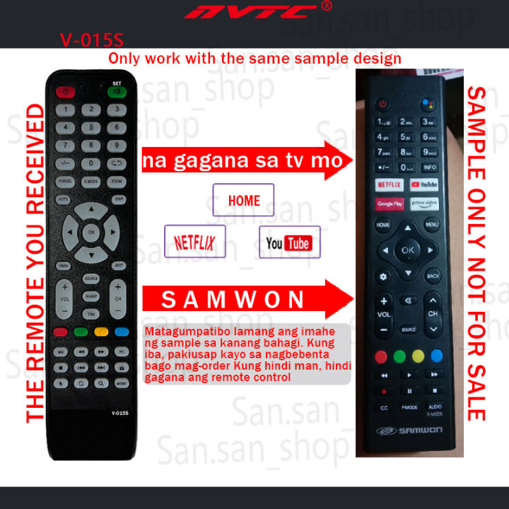 100% Universal remote control for samwon smart tv remote,universal na ...