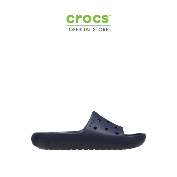 CROCS รองเท้าแตะผู้ใหญ่ CLASSIC CROCS SLIDE รุ่น 209401420 - NAVY | Lazada.co.th