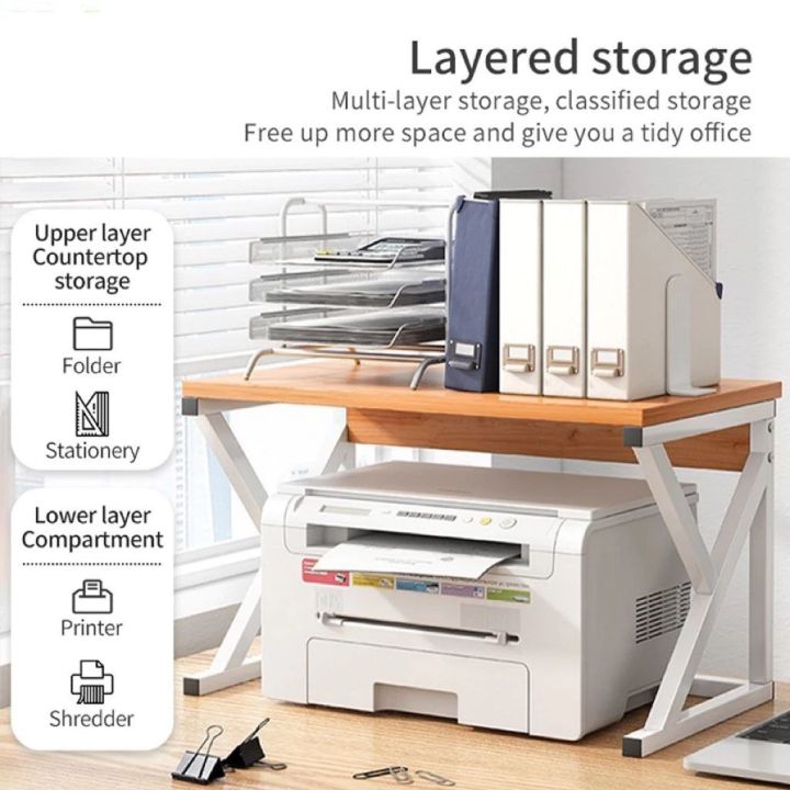 Spot /Printer Rack Office Desk Surface Panel File Copier Rack Double ...