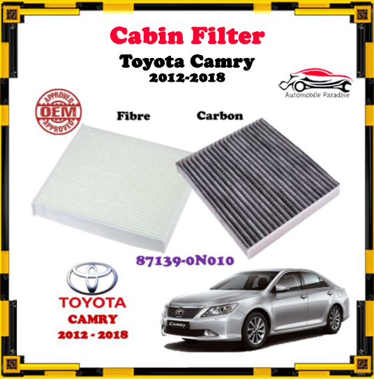 Toyota Camry - Cabin Air Filter - Fibre / Carbon ( 2012 - 2018 / 87139 ...