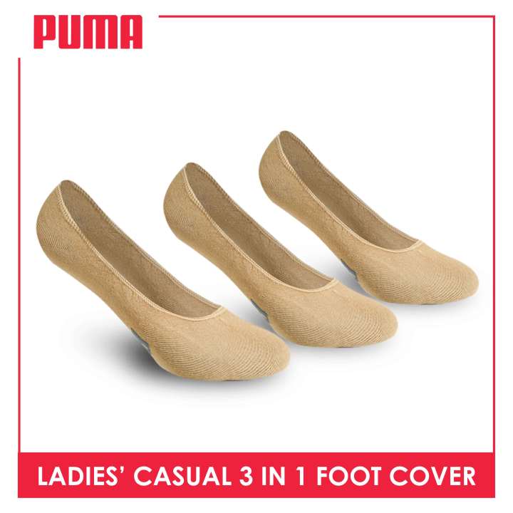 Puma Ladies' Cotton Lite Thin Casual Foot Cover 3 pairs in a pack ...