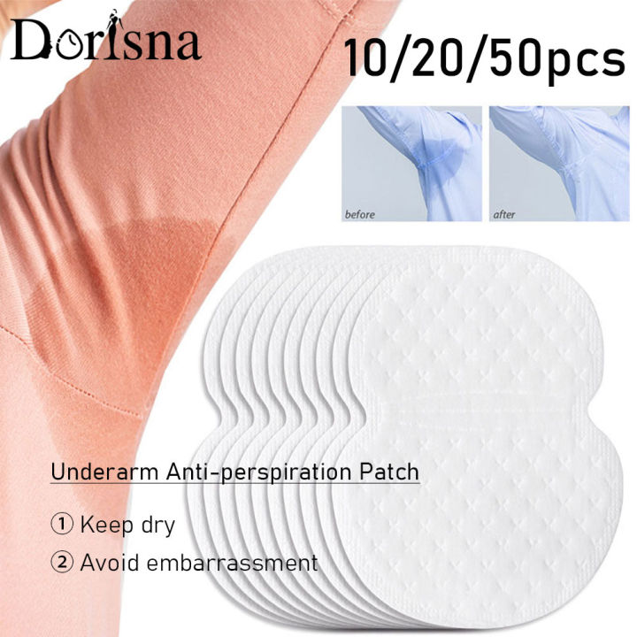 Dorisna 10/20/50pcs Antiperspirant Underarm Dress Sticker Pads Armpits ...