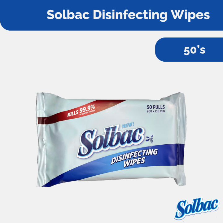 Solbac Disinfecting Wipes 50 sheets | Lazada PH
