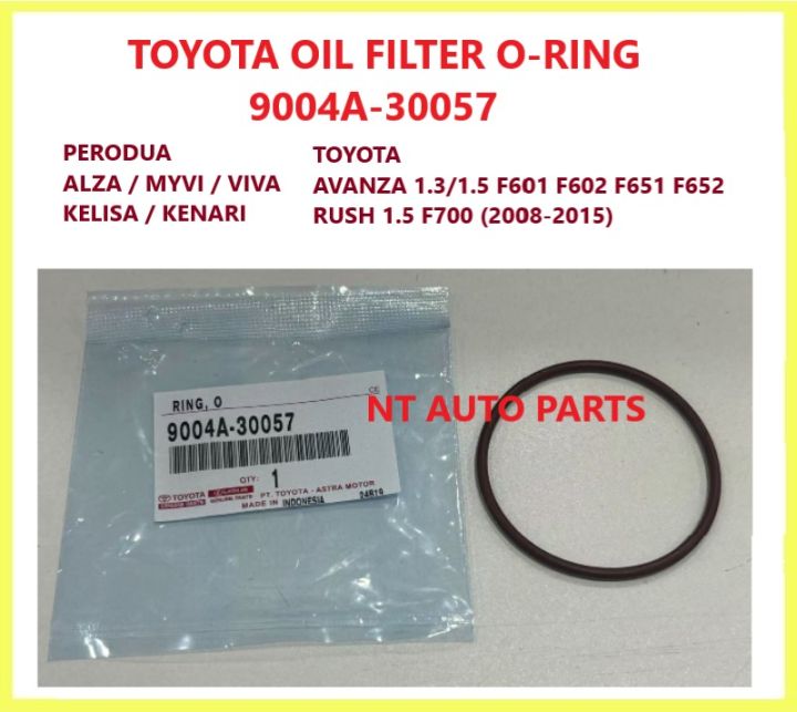 TOYOTA OIL FILTER O-RING 9004A-30057 PERODUA ALZA / MYVI / VIVA KELISA ...