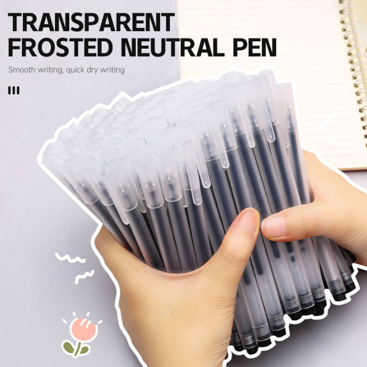 🔥chageey👍 Wholesale 10/50Pcs ballpen set Gel Pen Black Ball Pen ...