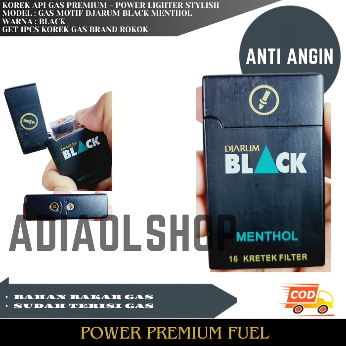 Korek Api Brand Rokok Djarum Black Menthol Korek Lighter Matsh Stylish ...