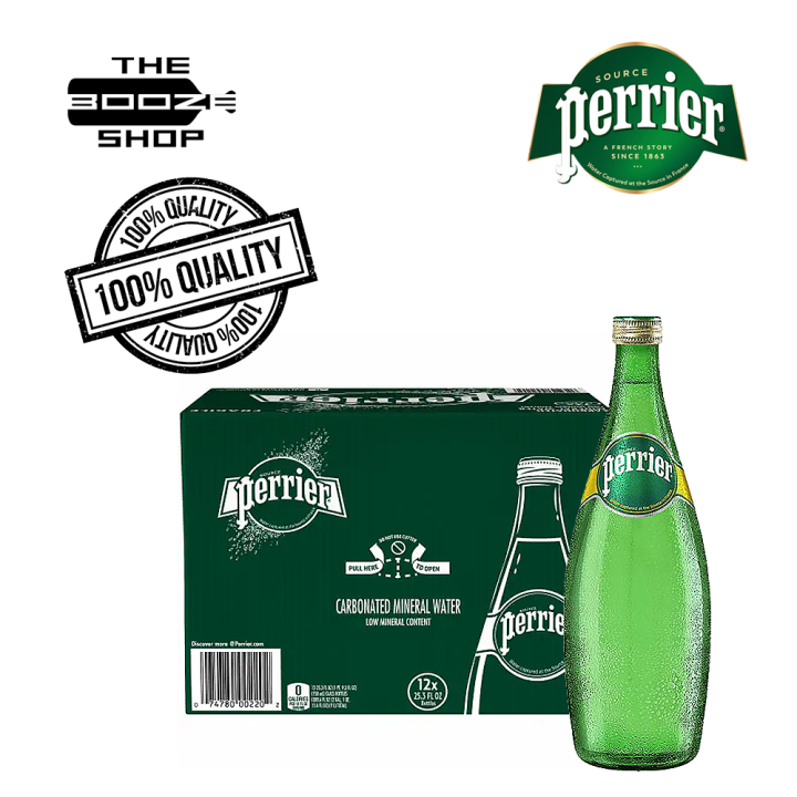 Perrier Natural Sparkling Water 750ml x 12 (Case) | Lazada PH