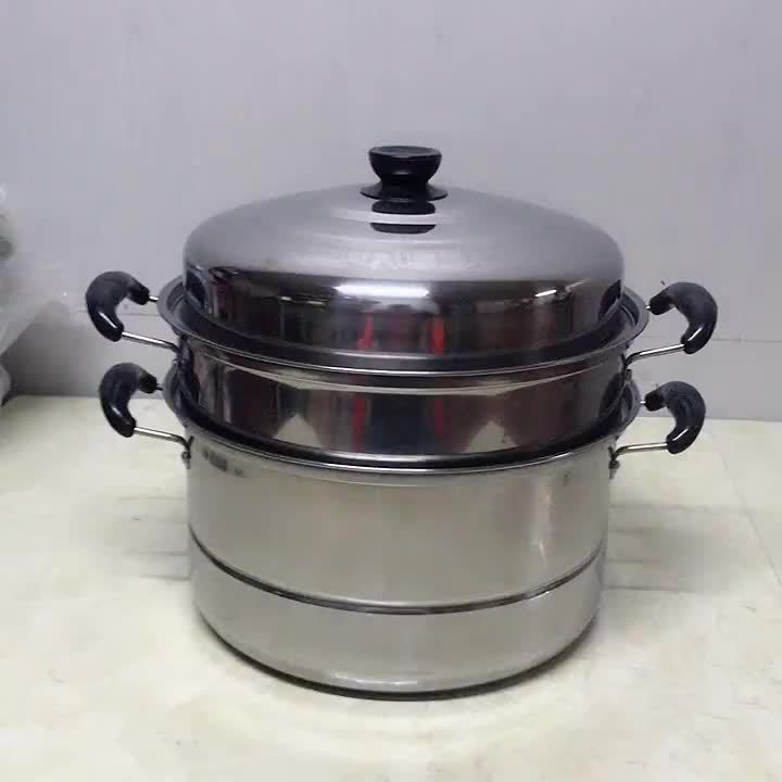 LZD Stainless Steel Three-Layer Steamer with Magnetic Multi-Layer ...