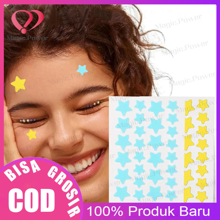 Stiker Berwarna-warni Acne Patch Pimple Patch Hati/Star Merah Jambu ...