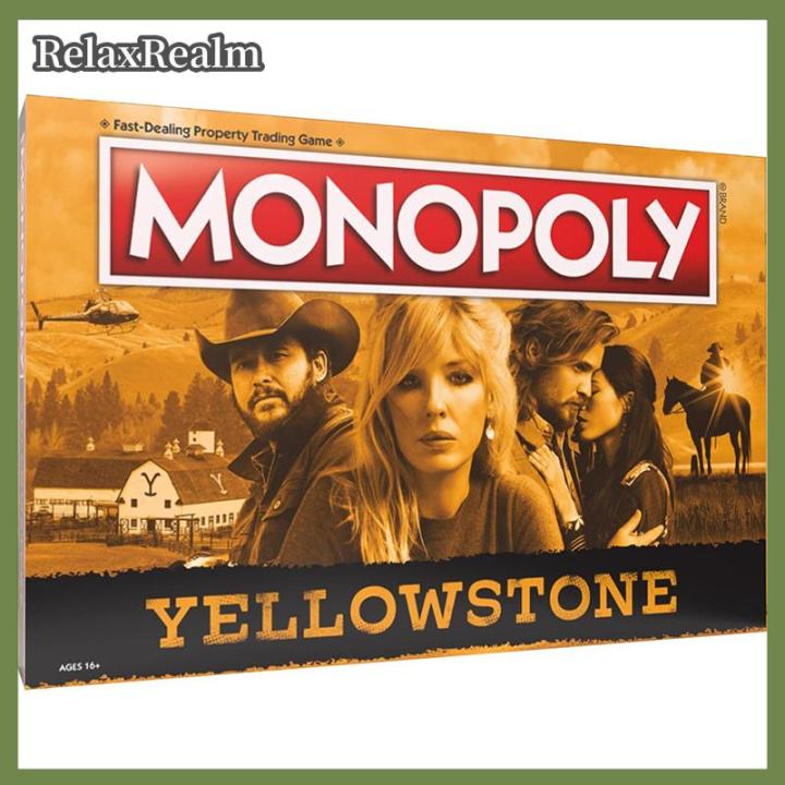 RelaxRealm New For 2025 Monopoly: Yellowstone Yellowstone Monopoly ...