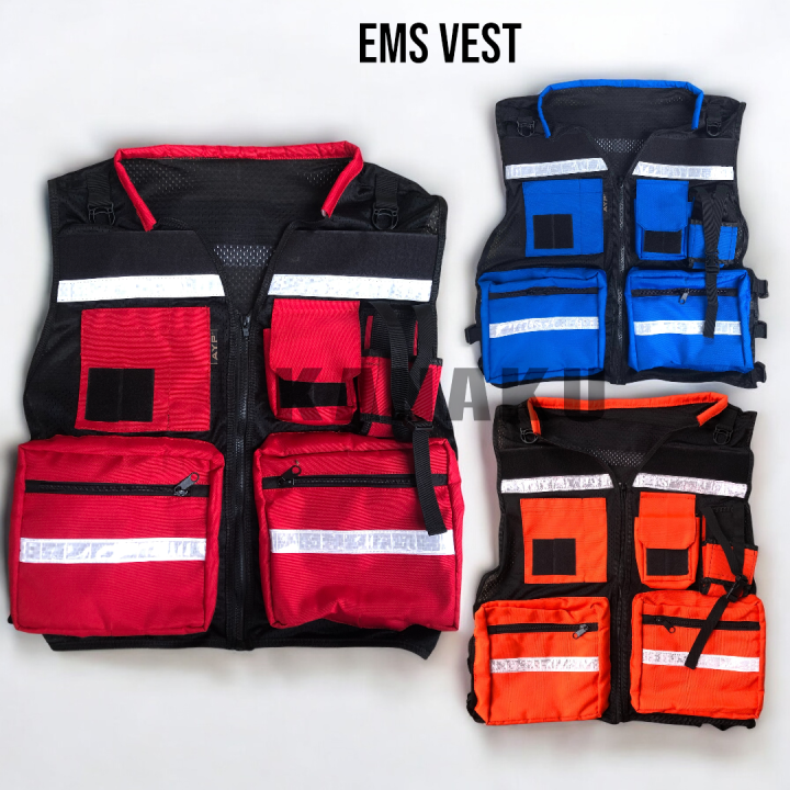 EMS VEST rescue vest safety vest emergency vest | Lazada PH