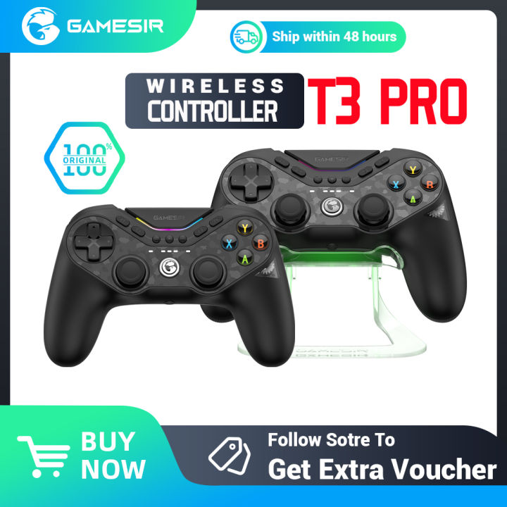 GameSir T3 Pro Tarantula Pro Wireless Controllers With Switchable Face Buttons TMR Joysticks For ...