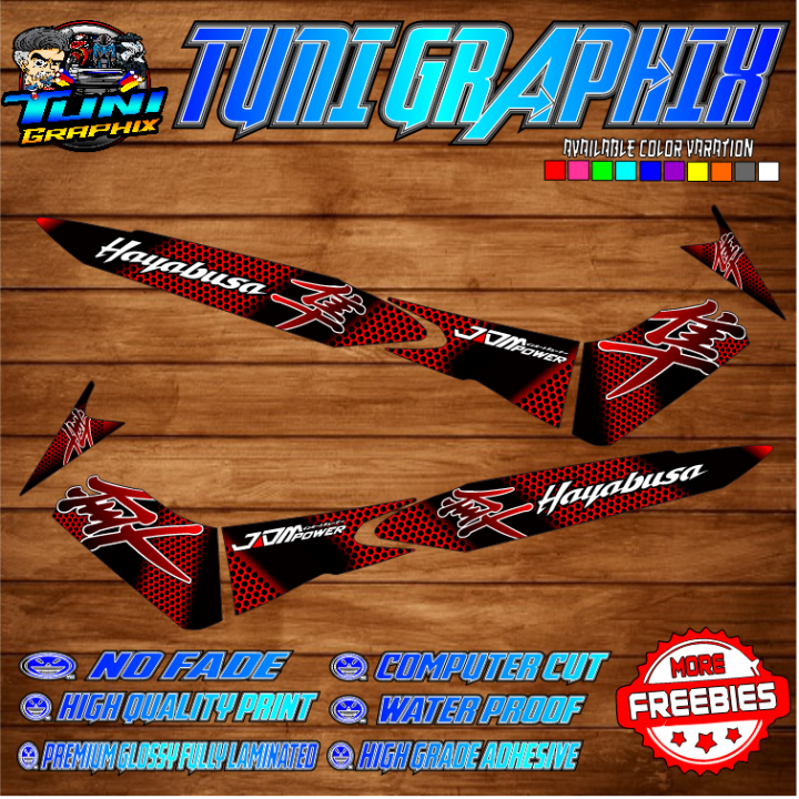 NICE 125 / RS 125 HAYABUSA STOCK DECALS W/ FREEBIES | Lazada PH
