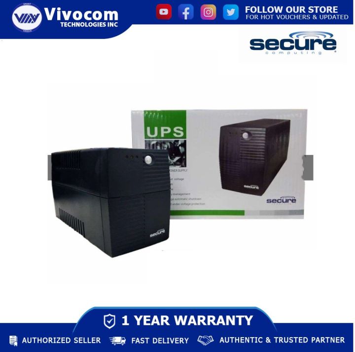 SECURE 2000VA UPS (2000VA/ 1200watts, 230VAC) Uninterrupted Power ...