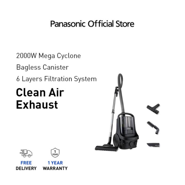 PANASONIC MC-CL605 2000W CYCLONE BAGLESS CANISTER VACUUM CLEANER WITH ...