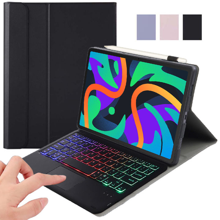 Touchpad Backlit Keyboard Case for Lenovo Tab M11 2024, 7 Colors ...