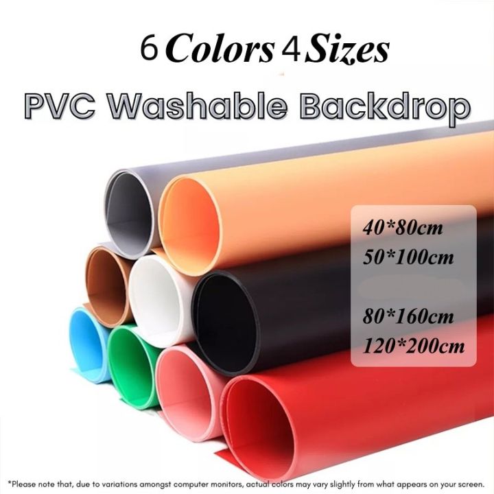 【In stock】Backdrop Stand Background Paper PVC Backdrop Dual-sided Matte Anti-wrinkle Photography ...
