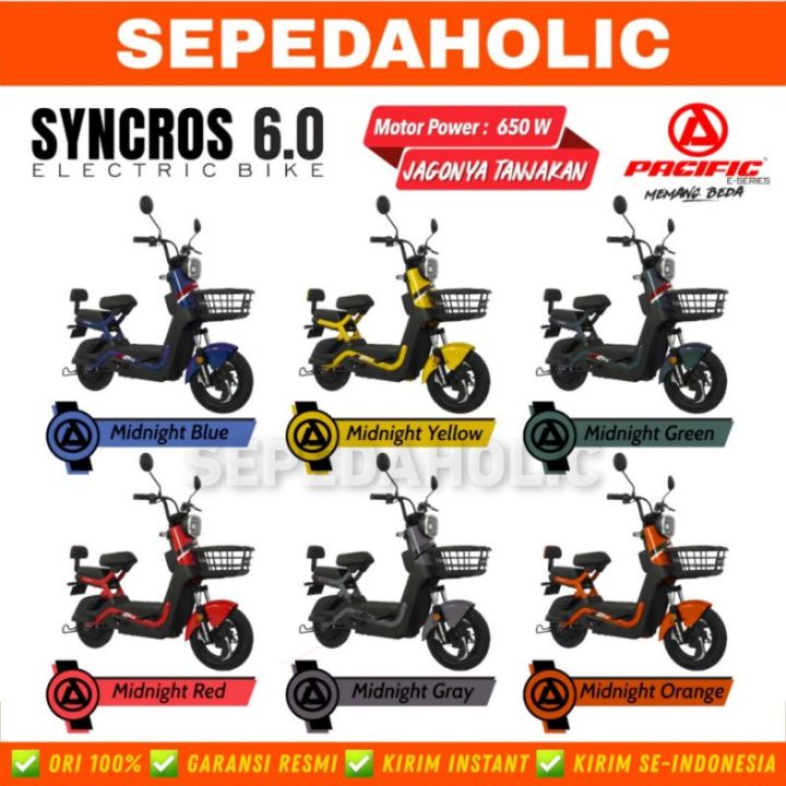 PROMO TERBATAS Sepeda Listrik PACIFIC SYNCROS 6.0 650 Watt Electric ...