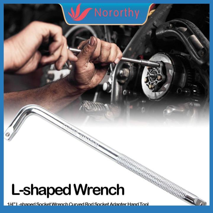 【COD&Ready Stock】1/4" L-shaped Wrench Square Interface High Torque ...