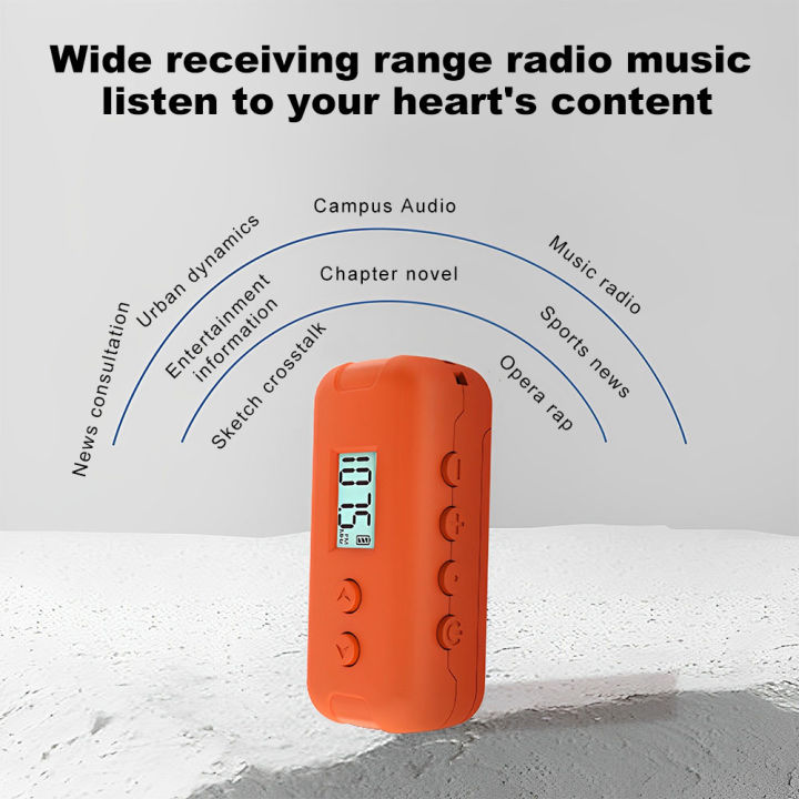 Mini Radio Pocket Music Speaker FM Radio Walkman LCD Display Screen 3 ...