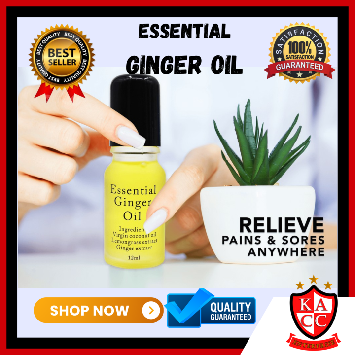 [KACC] GINGER OIL Essential Ginger Oil Pain Reliever/Muscle Pain/Insect ...