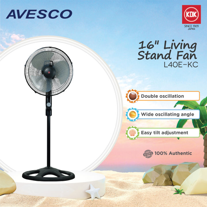 KDK Electric Fans | SF40V-B 16" Stand Fan | Tokyo Black | Avesco ...