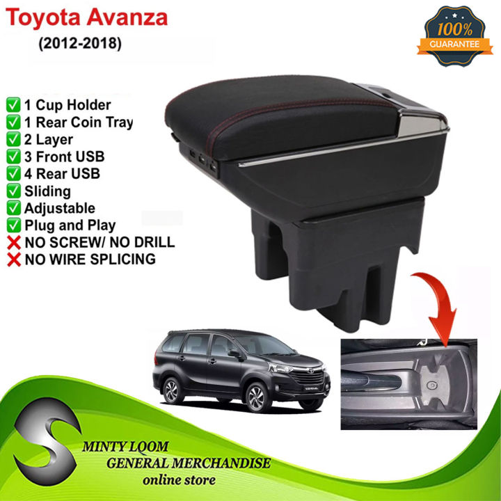 Toyota Avanza 2019-2020 Armrest Center Console Box with 6 USB Port ...