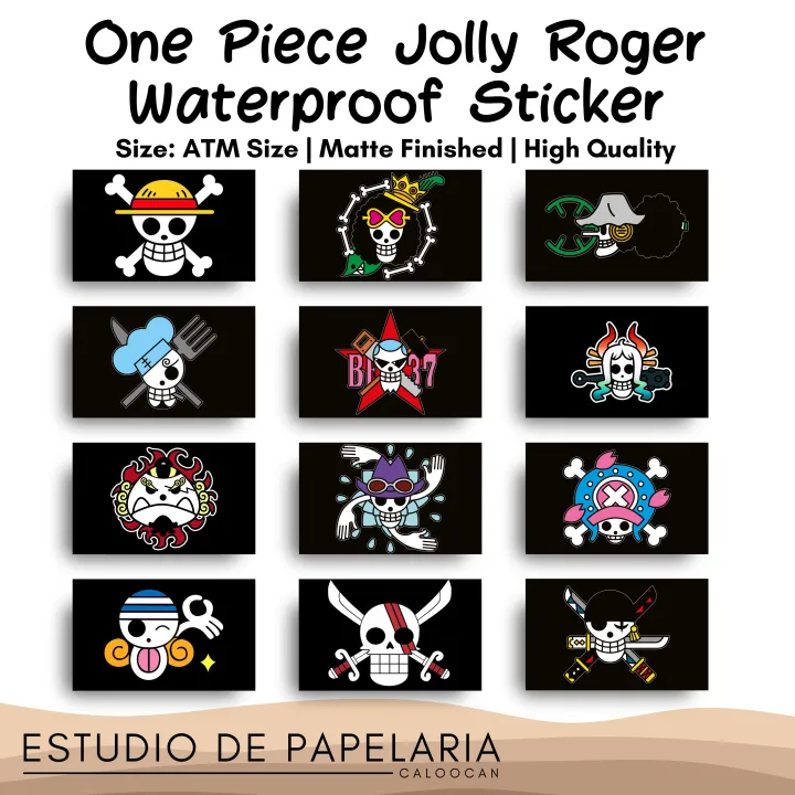 Estudio | One Piece Jolly Roger Flag Waterproof HIgh Quality Sticker ...