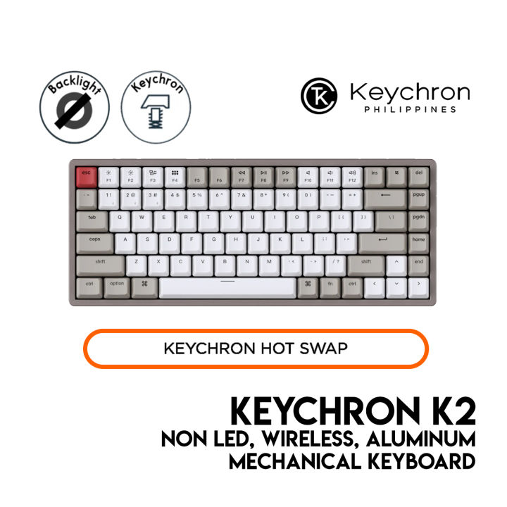 Keychron K2 Mechanical Keyboard, 75% Layout, Wired/Bluetooth, Non ...