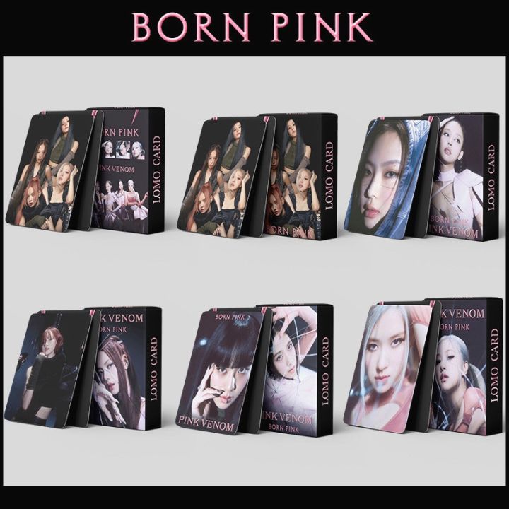 53ชิ้น/กล่อง BLACKPINK Photocards Pink Venom Album LOMO Card JISOO ROSE Postcard | Lazada.co.th