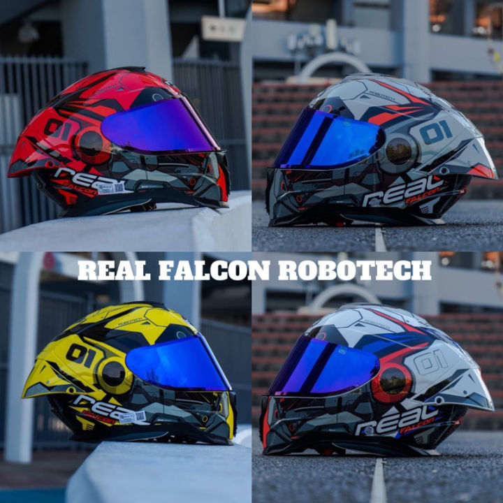 หมวกกันน็คเต็มใบ REAL FALCON ROBOTECH | Lazada.co.th