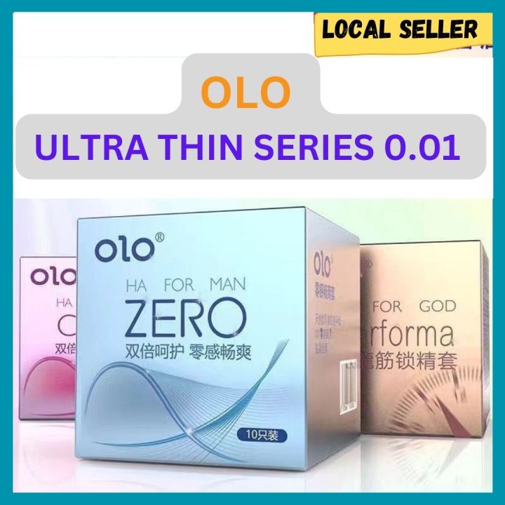 OLO 001 Ultra-Thin / Dots / Long Lasting Hyaluronic Acid Natural Latex Condom | Lazada